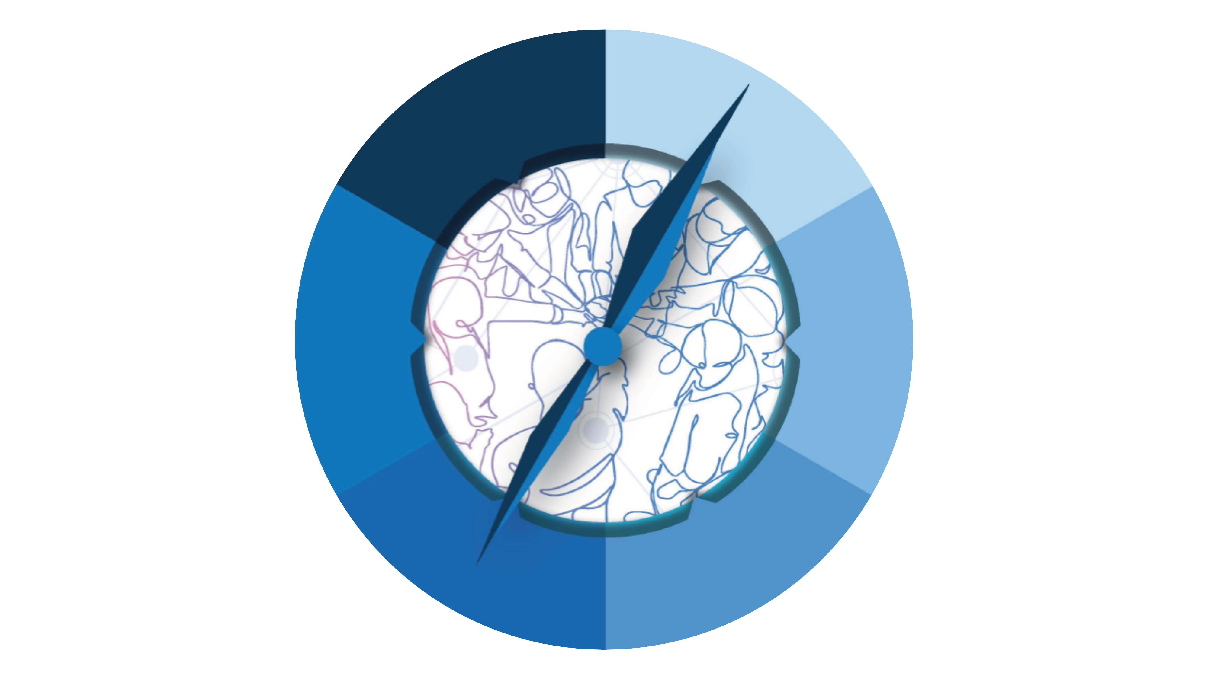 Team Compass Grafik, Weißer Hintergrund Ohne BG